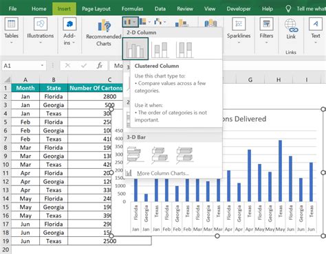 Grouped Bar Chart Example Excel Template How To Create