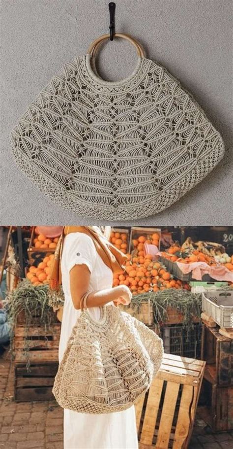 33 Modelos de bolsas de macramê De Frente Para O Mar