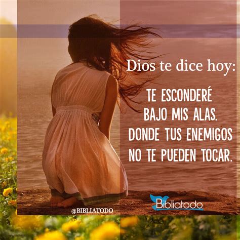 Dios te dice hoy te esconderé bajo mis alas IMAGENES CRISTIANAS