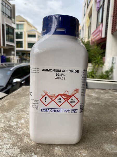 Ammonium chloride 99 5 AR grade 1 กโลกรม ขวด ยหอ Loba india