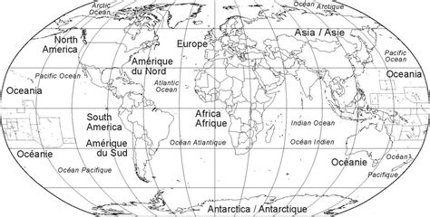 Carte Du Monde Vierge Avec Pays