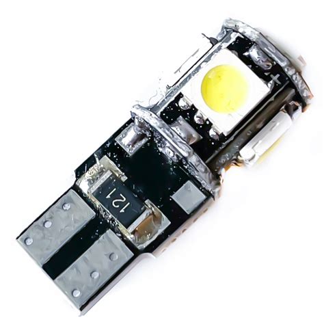 Żarówka W5W T10 LED 5xSMD 5050 CANBUS CAN BUS 12V W5W T10 5SMD Black za