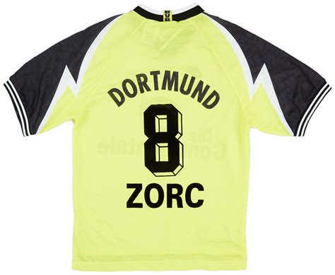 1995 96 Borussia Dortmund Home Shirt Zorc 8 8 10 M