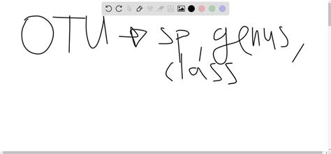 Solved Pts An Example Of An Operational Taxonomic Unit Otu