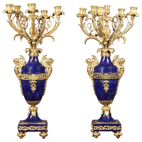 Palatial Pair Of Late 19th Century Gilt Bronze Mounted Malachite