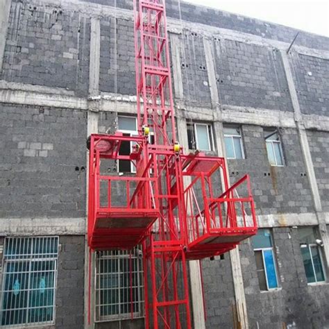 SS100 100 1ton Material Construction Hoist Of Construction Elevator
