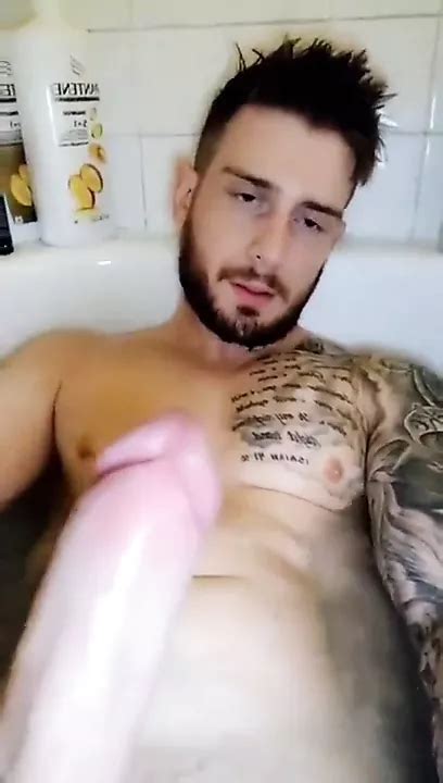 Tattoo Guy Jerking Shower Time XHamster