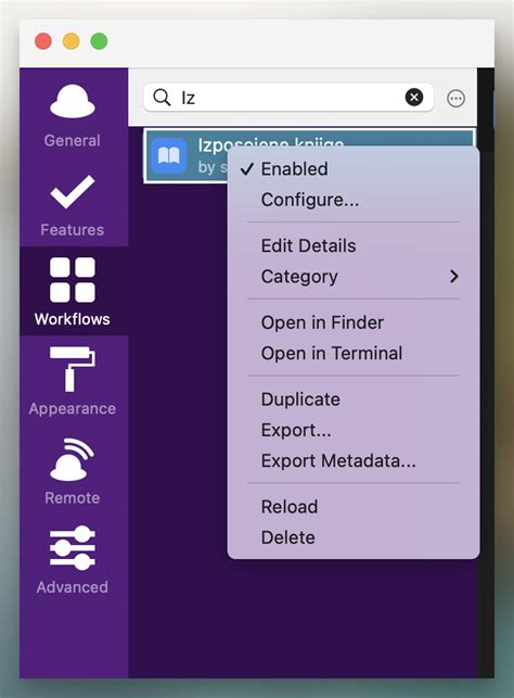 Add Open In VS Code Option To Right Click Workflow Menu Alfred