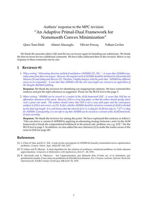 pdf an adaptive primal dual framework for nonsmooth convex minimization
