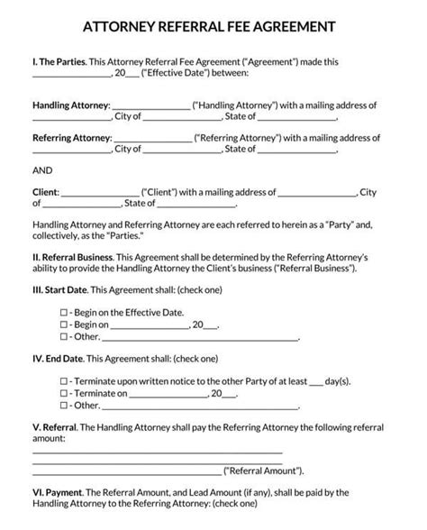 Referral Partner Agreement Template