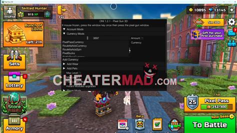 Pixel Gun 3D PC Cheat Free Gems Hack Aimbot ESP More CHEATERMAD