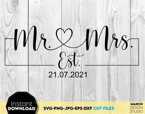 Mr And Mrs SVG Mr And Mrs Sign SVG Mr Mrs SVG Wedding Svg Just