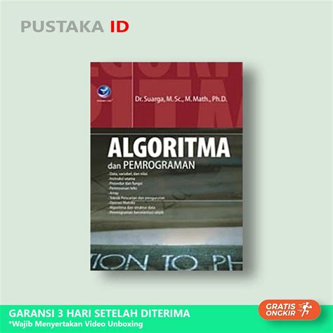 Jual Buku Algoritma Dan Pemrograman Original Shopee Indonesia