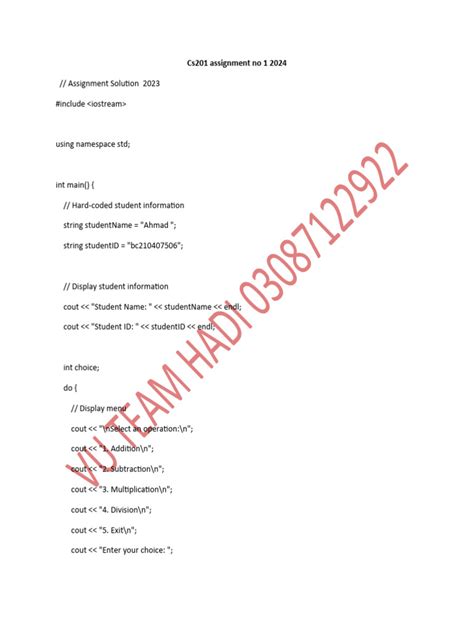 cs201 assignment no 1 2024 pdf computer programming software engineering