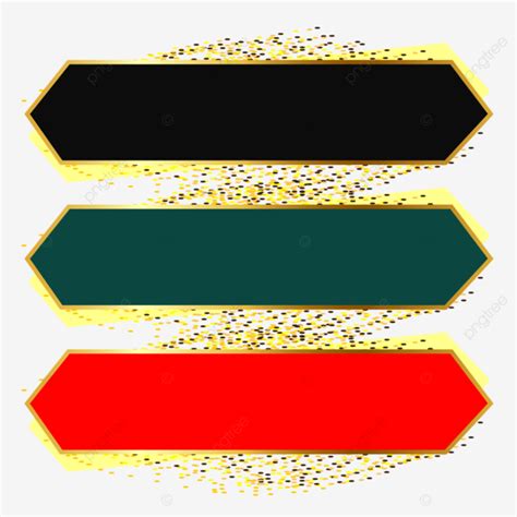 Conjunto De Marco De Título De Banner Islámico árabe Dorado De Lujo
