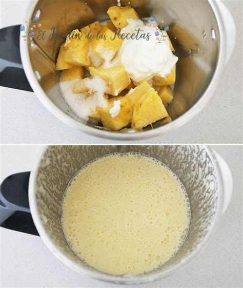 Batido de piña y yogur para dieta El Jardín de las Recetas