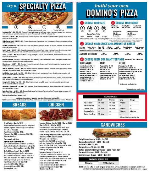 Online Menu Of Domino S Pizza Restaurant Anderson South Carolina