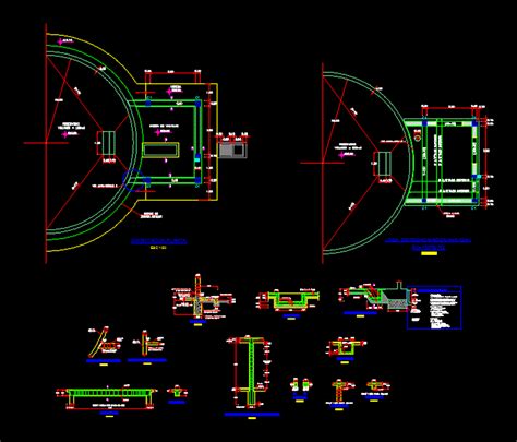 Reservorio De M En Autocad Librer A Cad