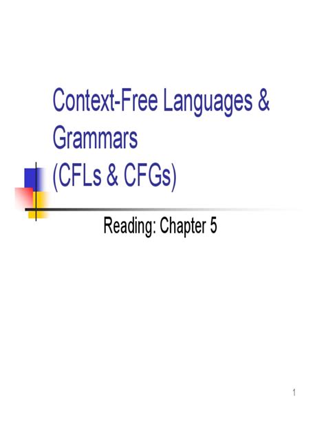 context free grammars pdf parsing computer programming