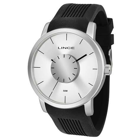 RELOGIO MASCULINO MASCULINO ANALOGICO MRP4496S PRATA LINCE RELÓGIOS