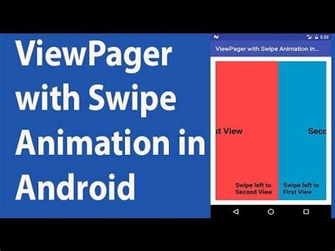 How To Create ViewPager With Swipe Animation In Android Using Android