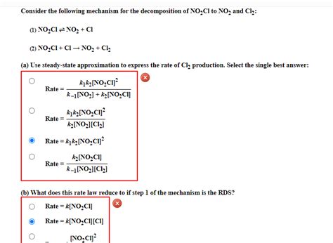 Solved Consider The Following Mechanism For The Chegg