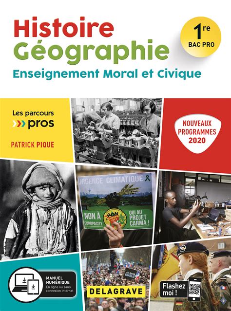 Histoire Géographie EMC 1re Bac Pro 2020 Pochette élève Delagrave