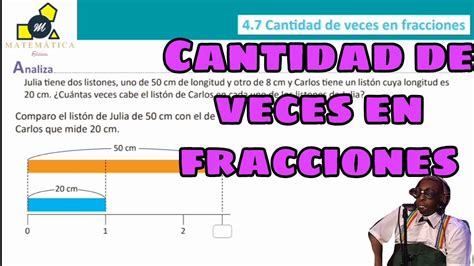 Cantidad De Veces En Fracciones YouTube
