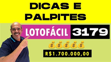 3179 LOTOFÁCIL HOJE DICAS E PALPITES YouTube