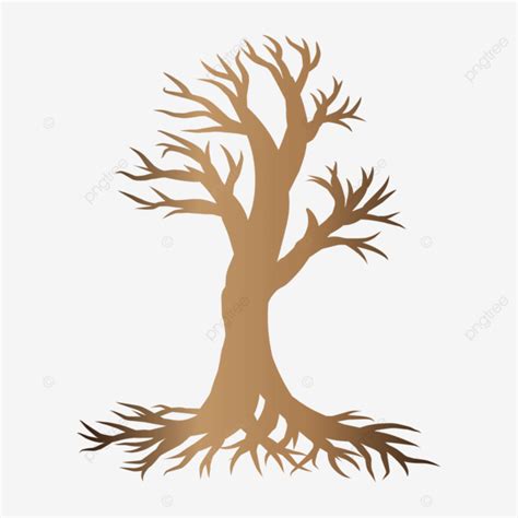 Illustration Of A Dry Tree Using Drawing Techniques Vector Dry Tree