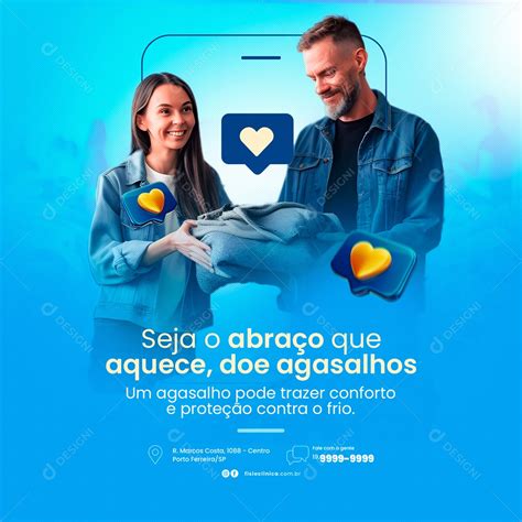 Campanha Publicitária Agasalhos Seja O Abraço Que Aquece Social Media