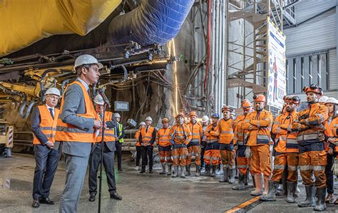 TELT Lyon Turin Le Premier Ministre Gabriel Attal Sur Le Chantier