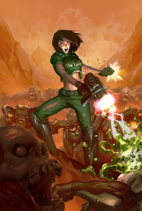 Doom Femart By Grobi Grafik On Deviantart