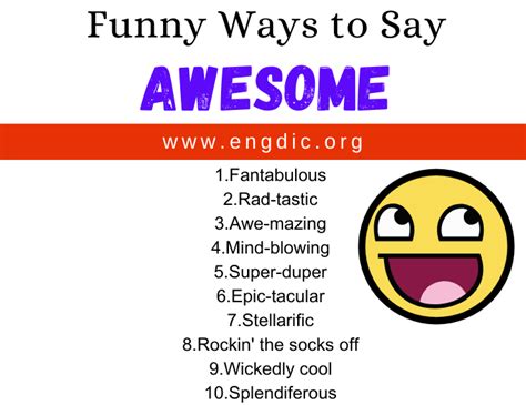 30 Funny Ways To Say Awesome EngDic