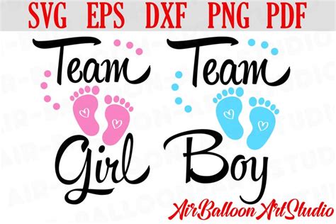 Team Girl Svg Team Boy Svg Png Formats Digital File In Svg Dxf Pdf Clip