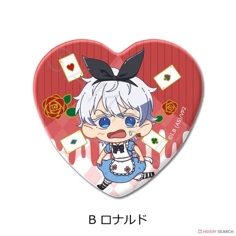 吸血鬼すぐ死ぬ2 ハート型缶バッジ B ロナルド キャラクターグッズ 商品画像1