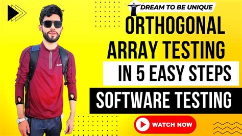 orthogonal array testing oat example black box testing youtube