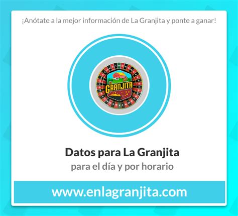 Datos para La Granjita Sorteos de la Lotería del domingo 20 noviembre