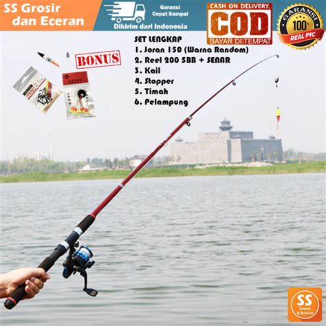SET JORAN REEL ALAT PANCING LENGKAP TERMURAH DENGAN JORAN ANTENA 150