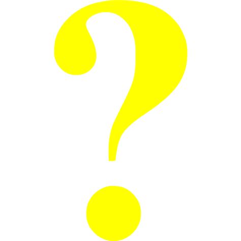 Yellow Question Mark Icon Free Yellow Question Mark Icons