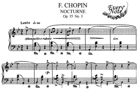 MUSIClassical Notes CHOPIN Three Nocturnes Op 15