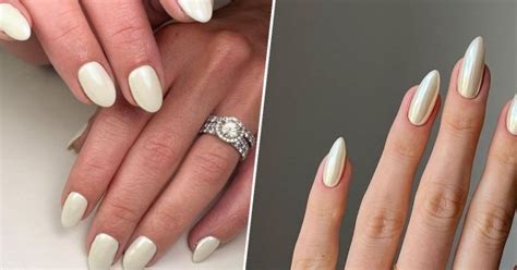 Paznokcie Vanilla chrome manicure ta stylizacja będzie hitem lata