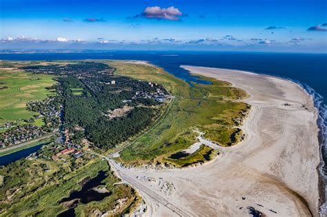 Luftaufnahme Sankt Peter Ording Meeres Küste der Nordsee in Sankt