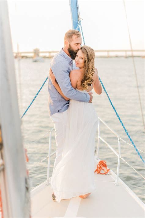 Sail Boat Charleston Engagement The Carolinas Magazine North