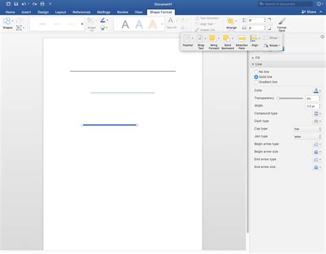 How To Draw A Horizontal Line On Ms Word Printable Templates Free