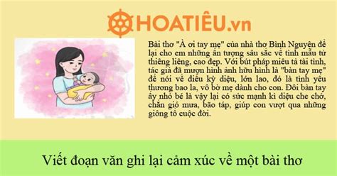 Top 50 Đoạn văn ghi lại cảm xúc về một bài thơ lớp 6 CTST hay nhất