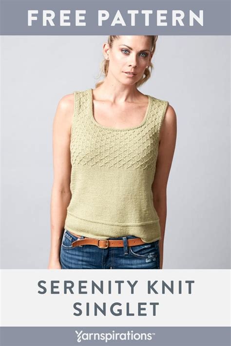 Free Easy Sugar Bush Serenity Knit Singlet Knit Pattern
