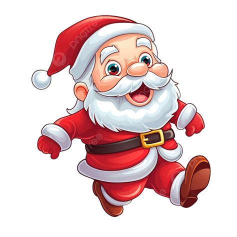 Dessin Animé Exécutant Le Personnage Du Père Noël à La Période De Noël