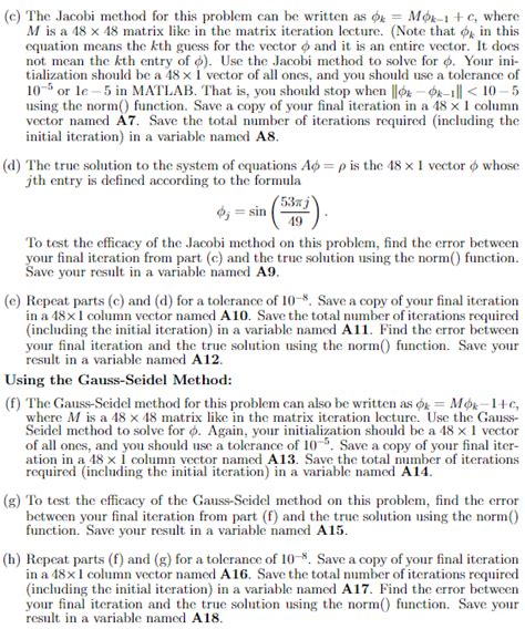 3 using the jacobi and gauss seidel methods