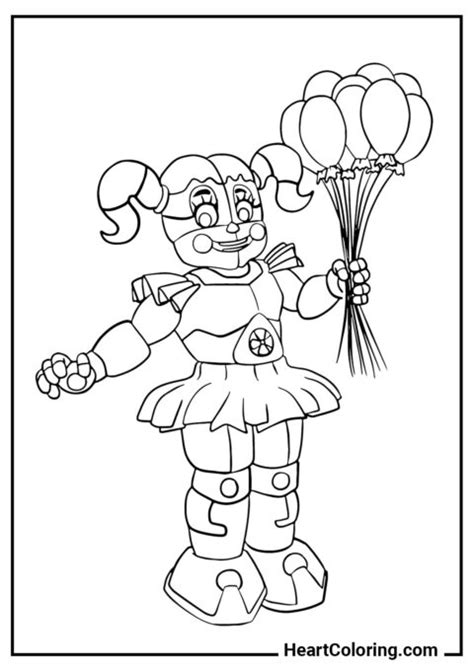 Dibujos de Five Nights at Freddy s para Colorear Animatrónicos